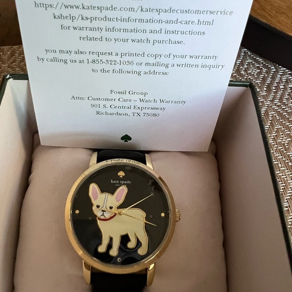 kate spade | Accessories | Kate Spade French Bulldog Watch | Poshmark